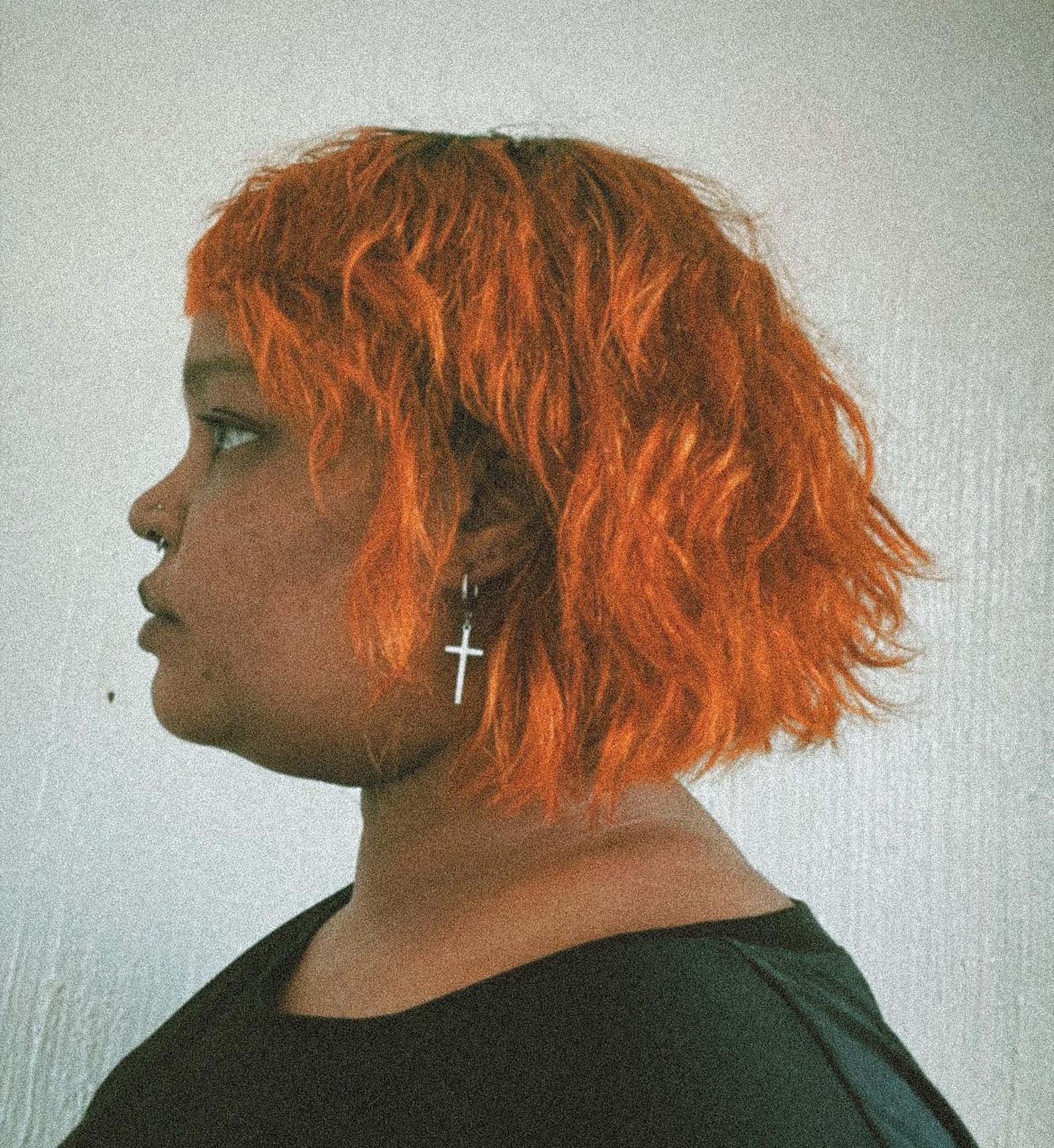 Copper Ombre Choppy Bob Wig: Shaggy Human Hair, Edgy Style - Etsy