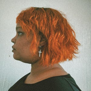Copper Ombre Choppy Bob Wig: Shaggy Human Hair, Edgy Style - Etsy