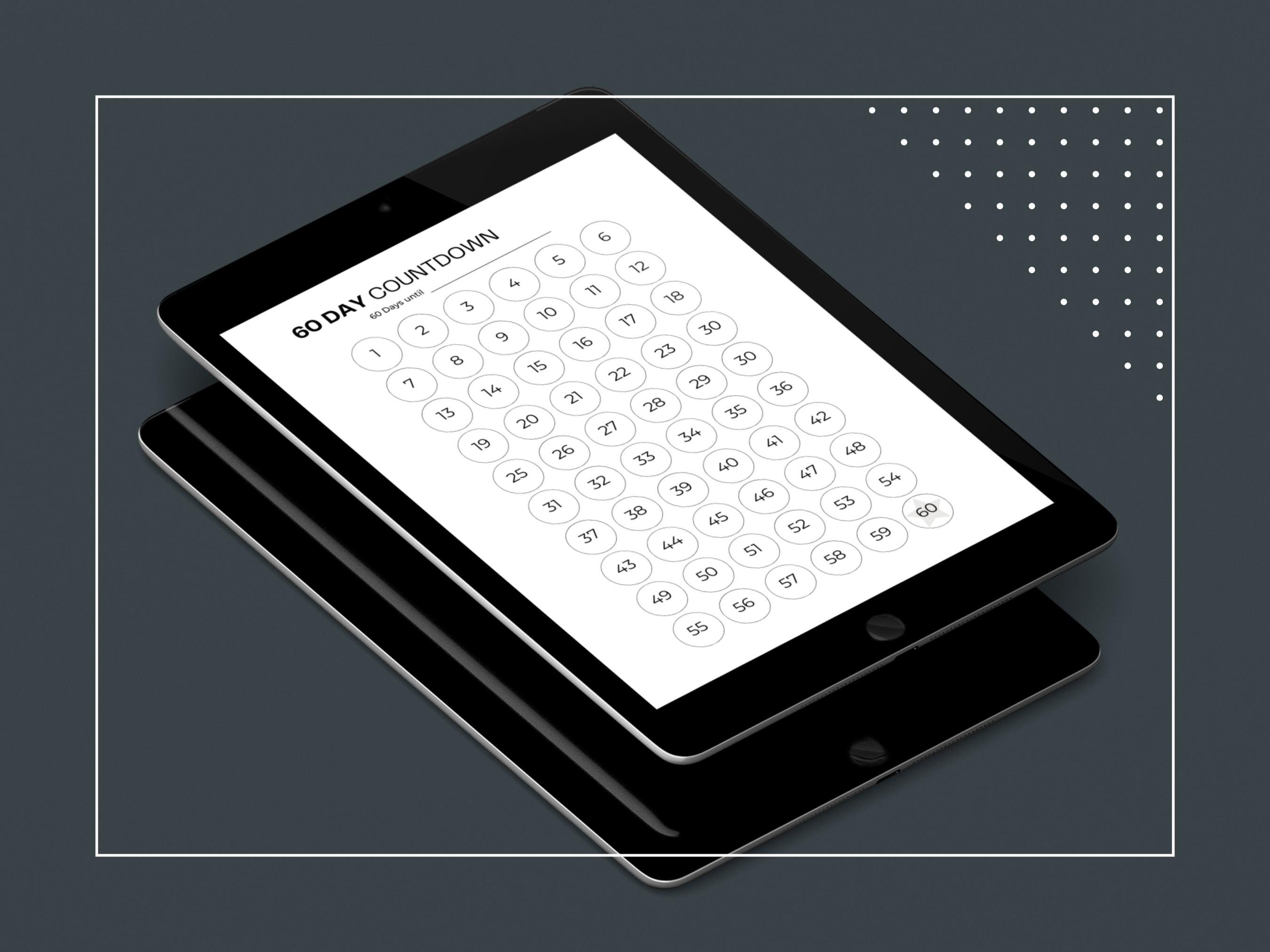 Countdown Printable Tracker 100 60 30 Day Countdown to Retirement ...