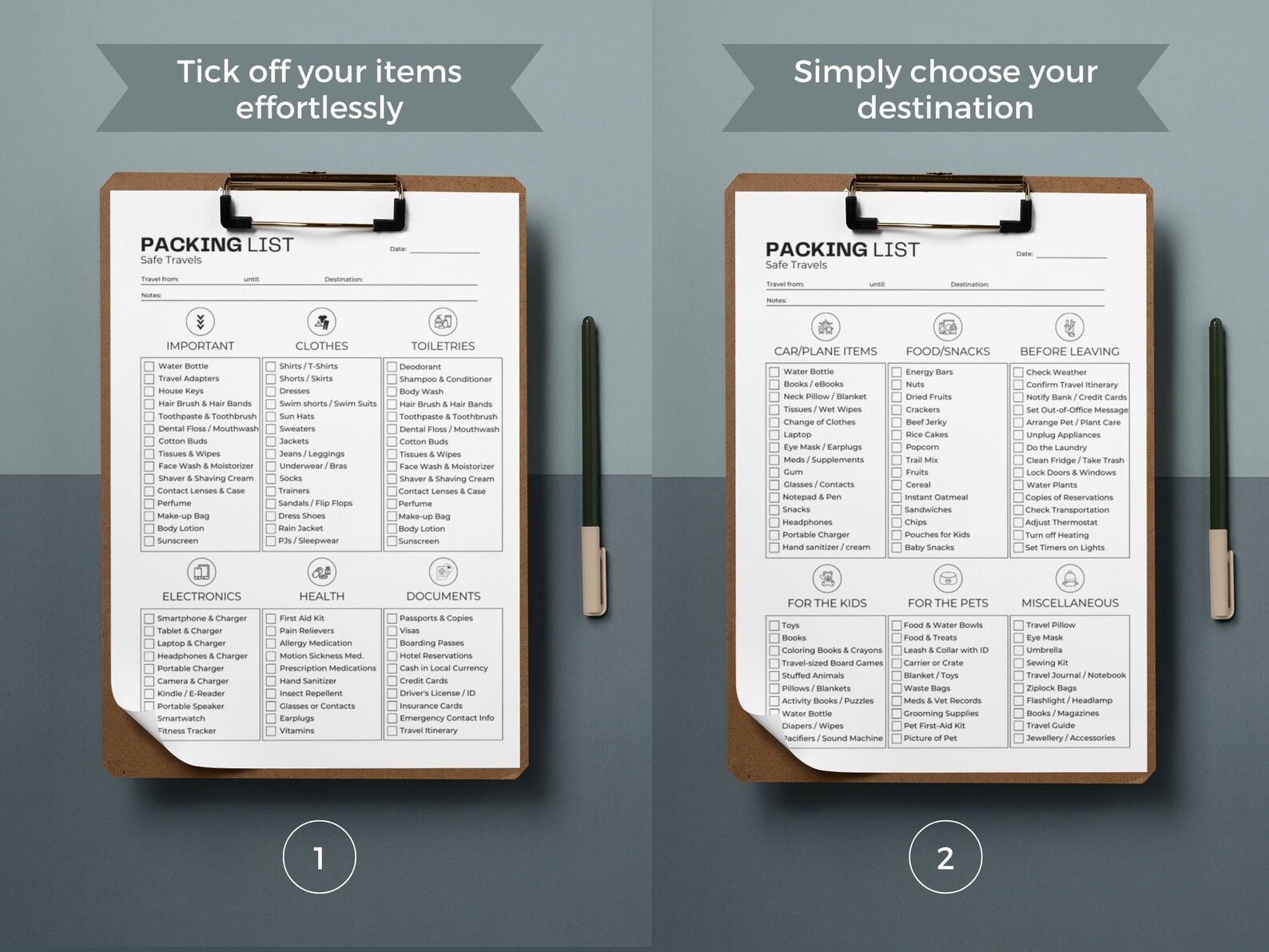 Packing List Printable Travel to Do List Template Fillable PDF Packing ...