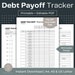 Debt Payoff Tracker Printable Debt Payment Tracker Fillable PDF ...