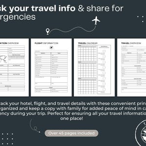 Ultimate Travel Planner Printable, Itinerary, Journal, Checklist (a4 ...