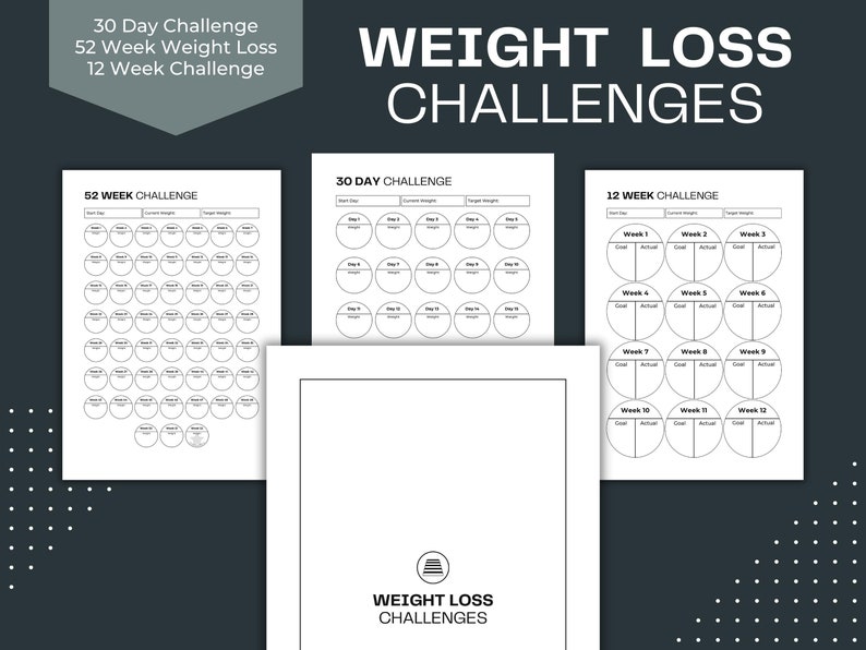 Weight Loss Journal Printable Weight Loss Planner Pages Weight Loss ...