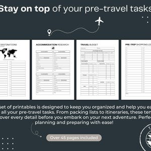 Ultimate Travel Planner Printable, Itinerary, Journal, Checklist (a4 ...