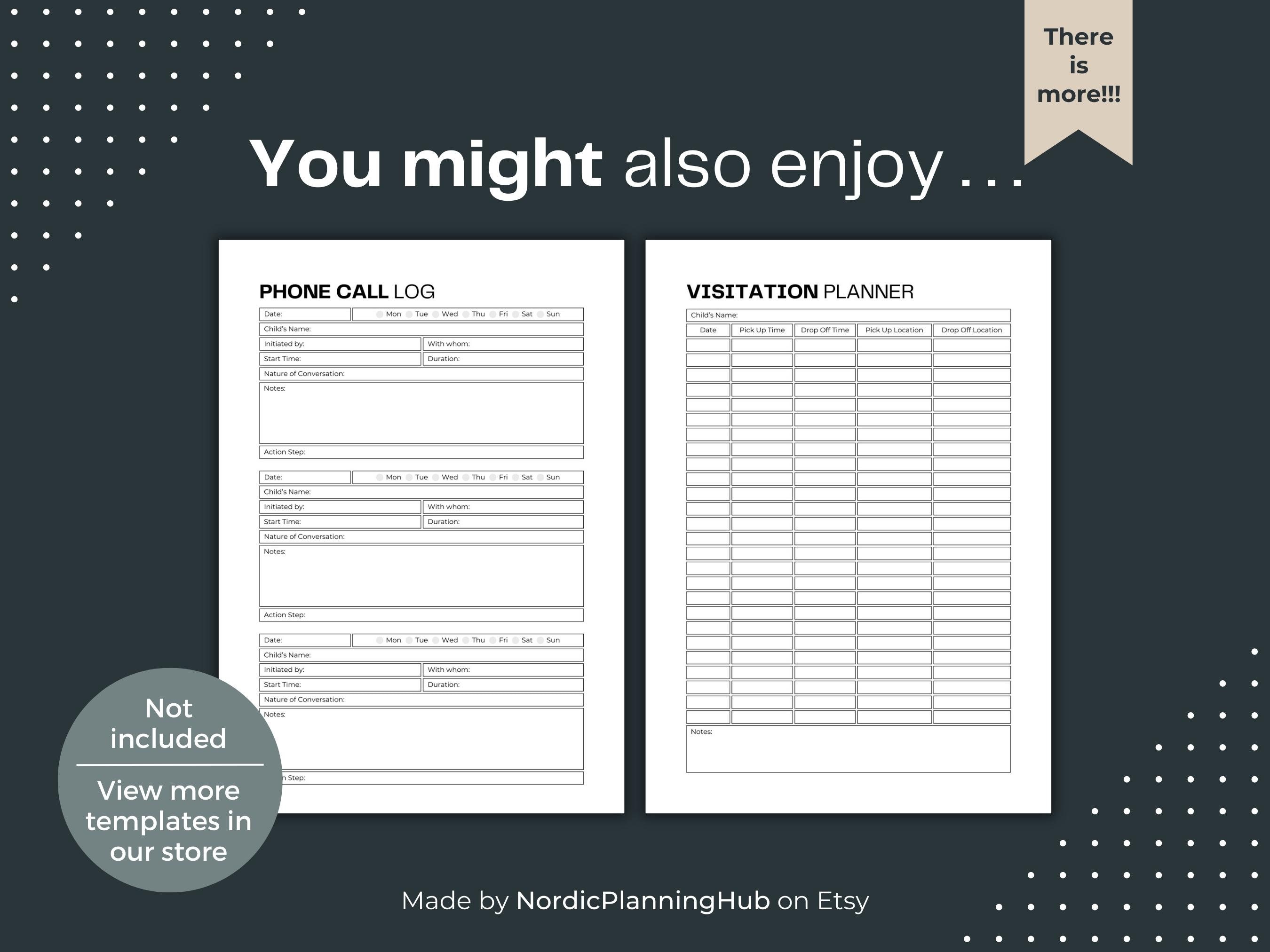 Holiday Schedule Printable: Child Custody Planner (fillable PDF) - Etsy