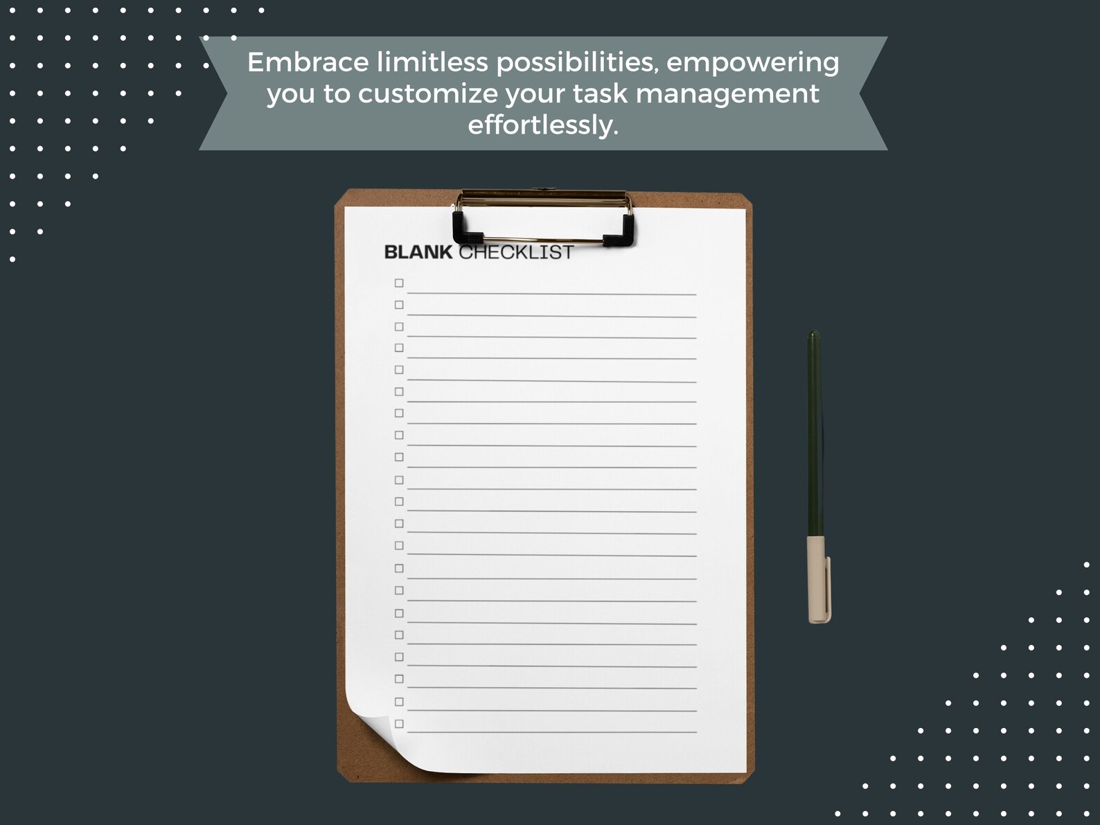 Blank Checklist Minimalist to Do List Printable Checklist Template ...