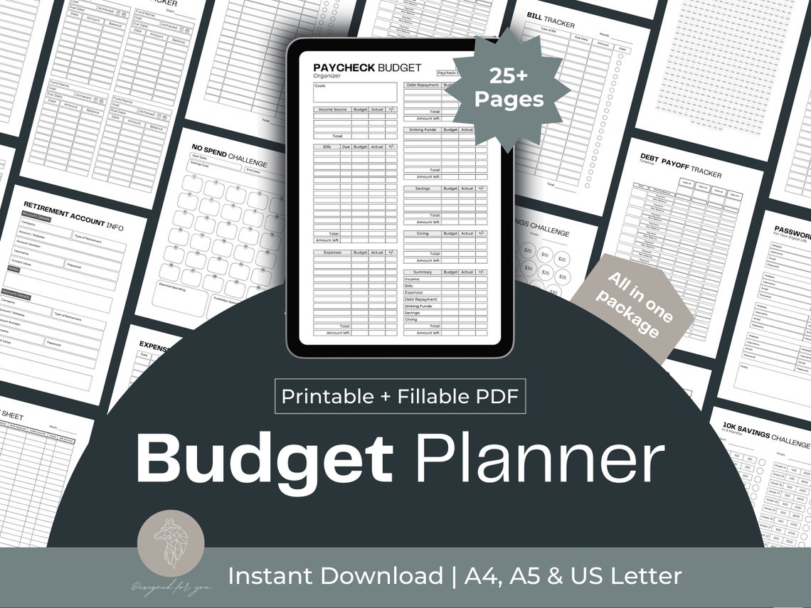 Budget Planner, Budget Planner Book, Printable Budget Planner, Budget ...