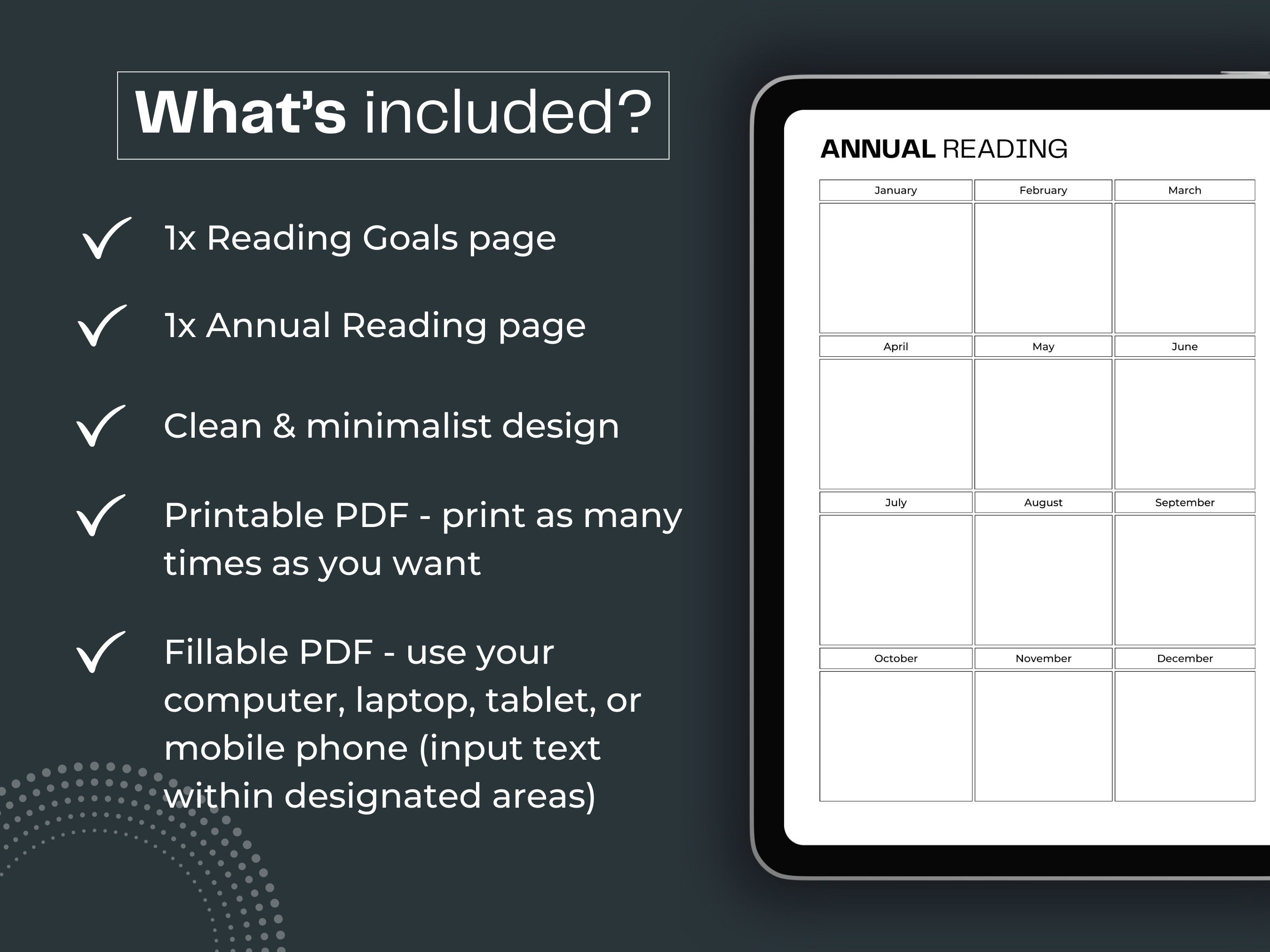 Reading Goal Printable, Reading Goals, Reading Goal Tracker, Book ...