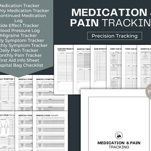 Medical Binder Printable | Chronic Illness, Emergency Info (fillable ...