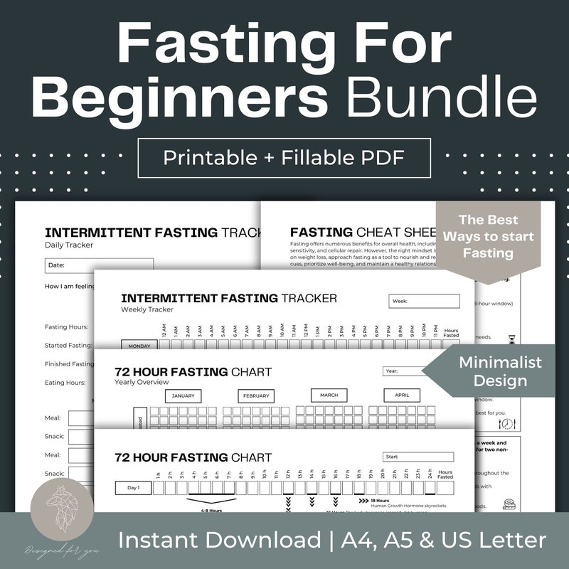 Intermittent Fasting Chart - Etsy