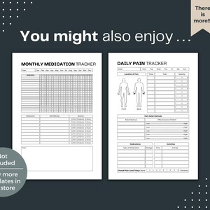 Printable Daily Symptom Tracker Fillable PDF Chronic Illness - Etsy