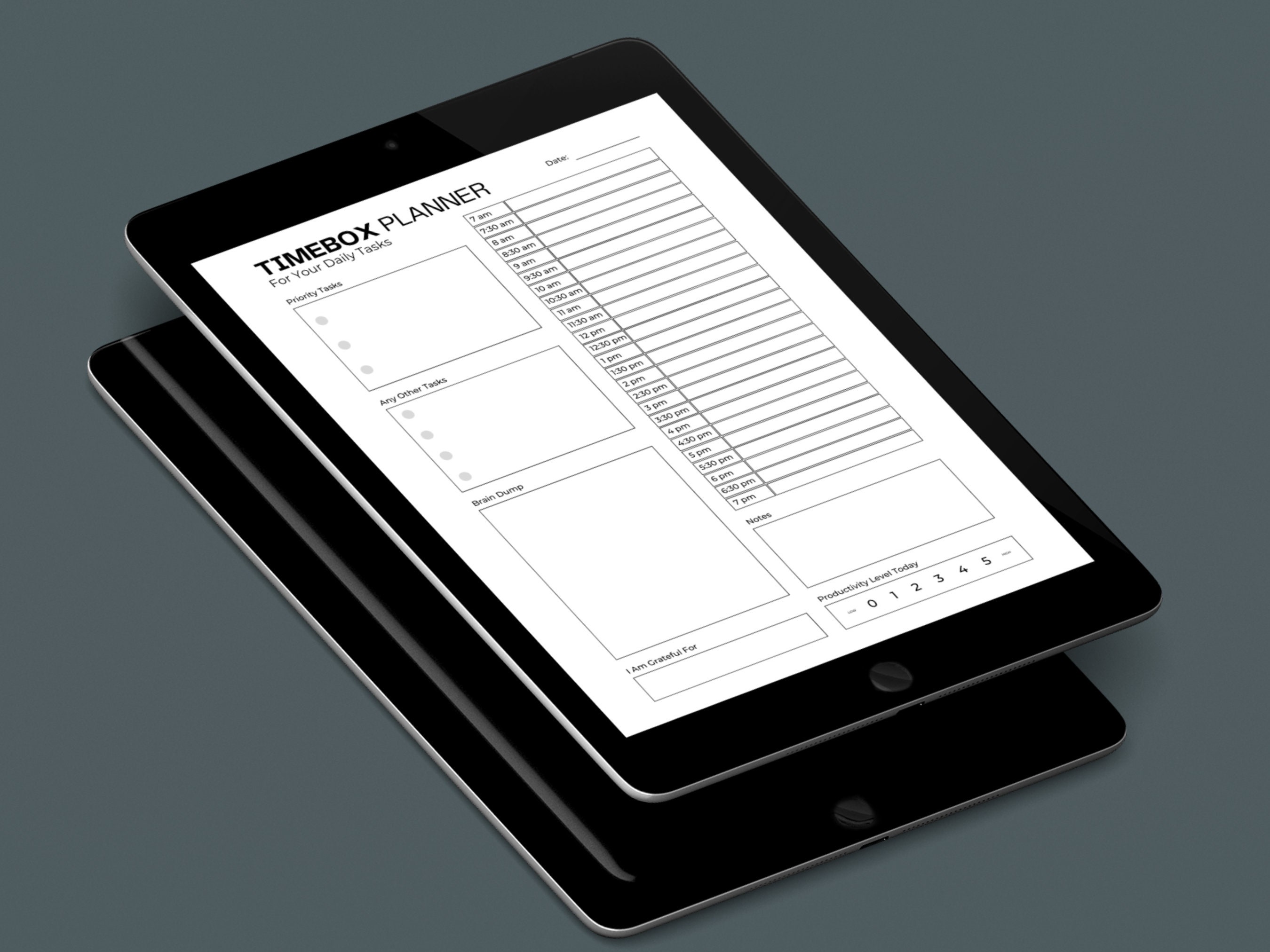 Timebox Planner Printable Time Management Fillable PDF to Do - Etsy