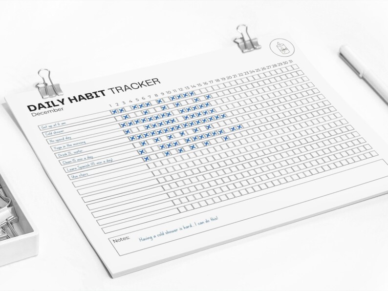 Daily Habit Tracker Daily Routine Planner Monthly Habit Tracker Habit ...