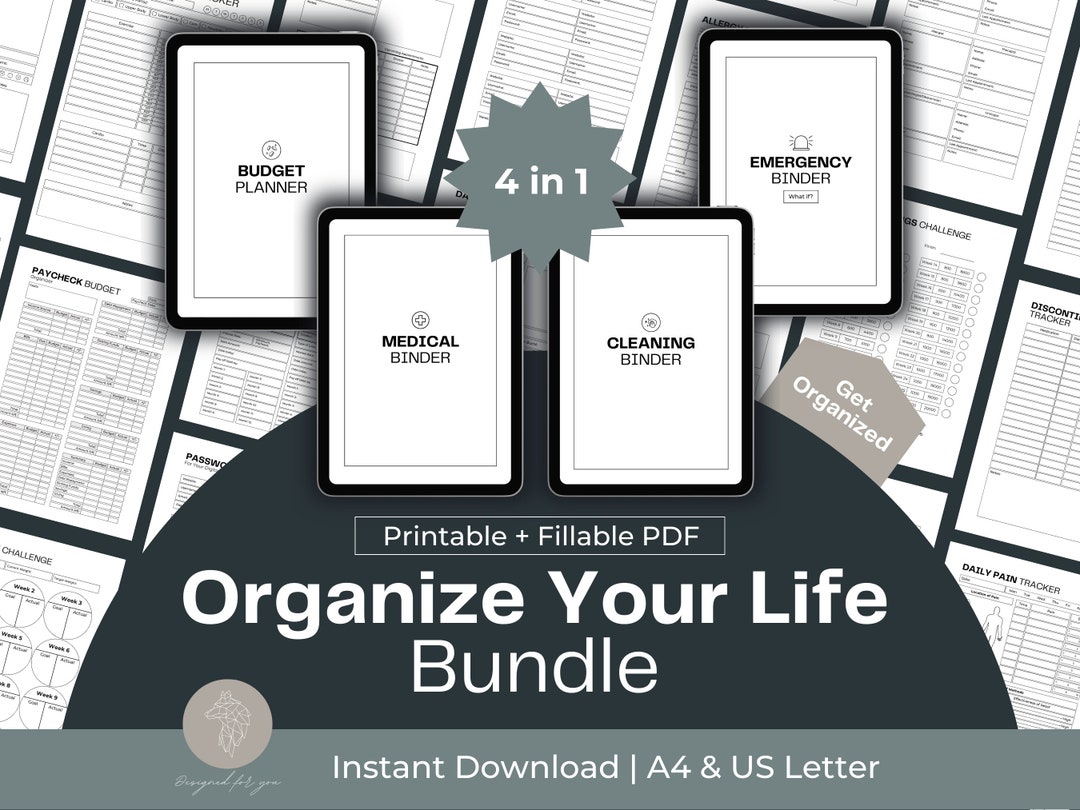 Life Planner, Life Binder, Life Organizer Binder, Medical Binder ...