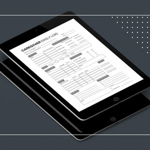 Caregiver Daily Log Printable Caregiver Checklist Fillable PDF Daily ...