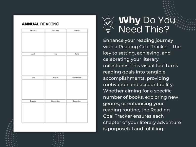 Reading Goal Printable, Reading Goals, Reading Goal Tracker, Book ...