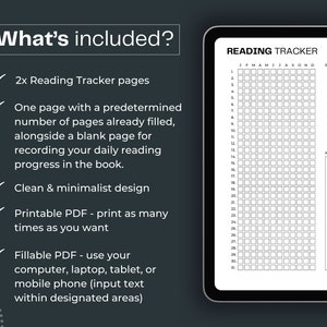Reading Tracker Printable, Reading Planner Insert, Book Reading Planner ...
