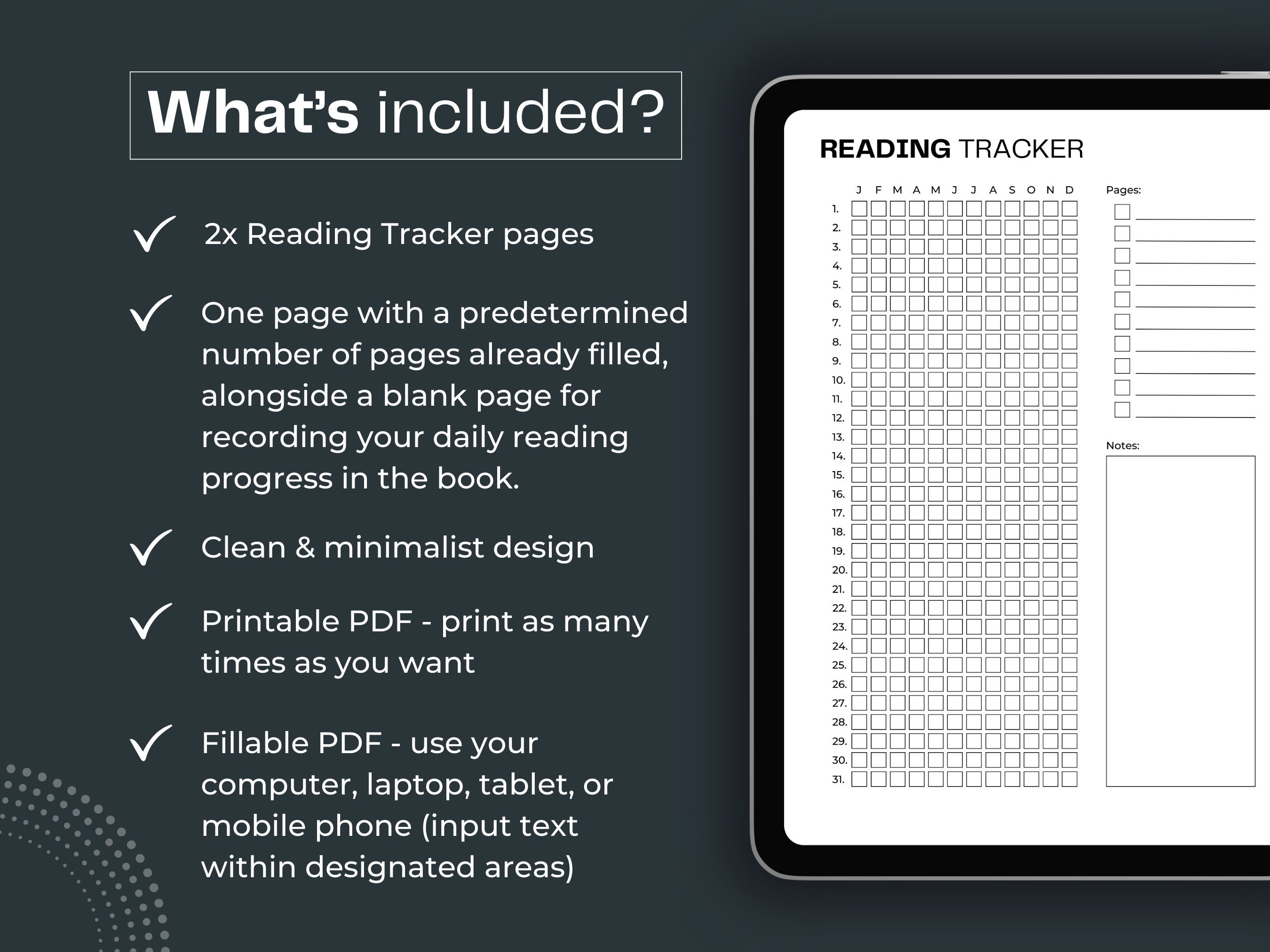 Reading Tracker Printable, Reading Planner Insert, Book Reading Planner ...