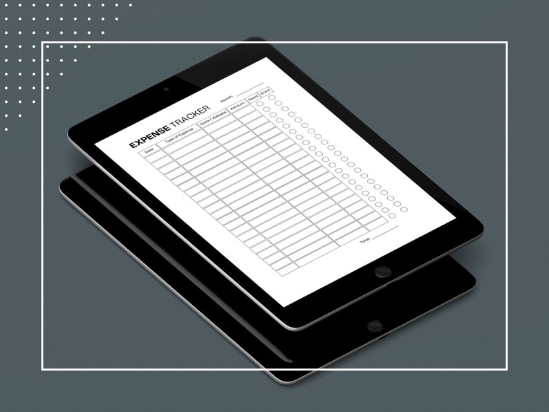 Expense Tracker Printable Spending Log Fillable PDF Business Expense ...