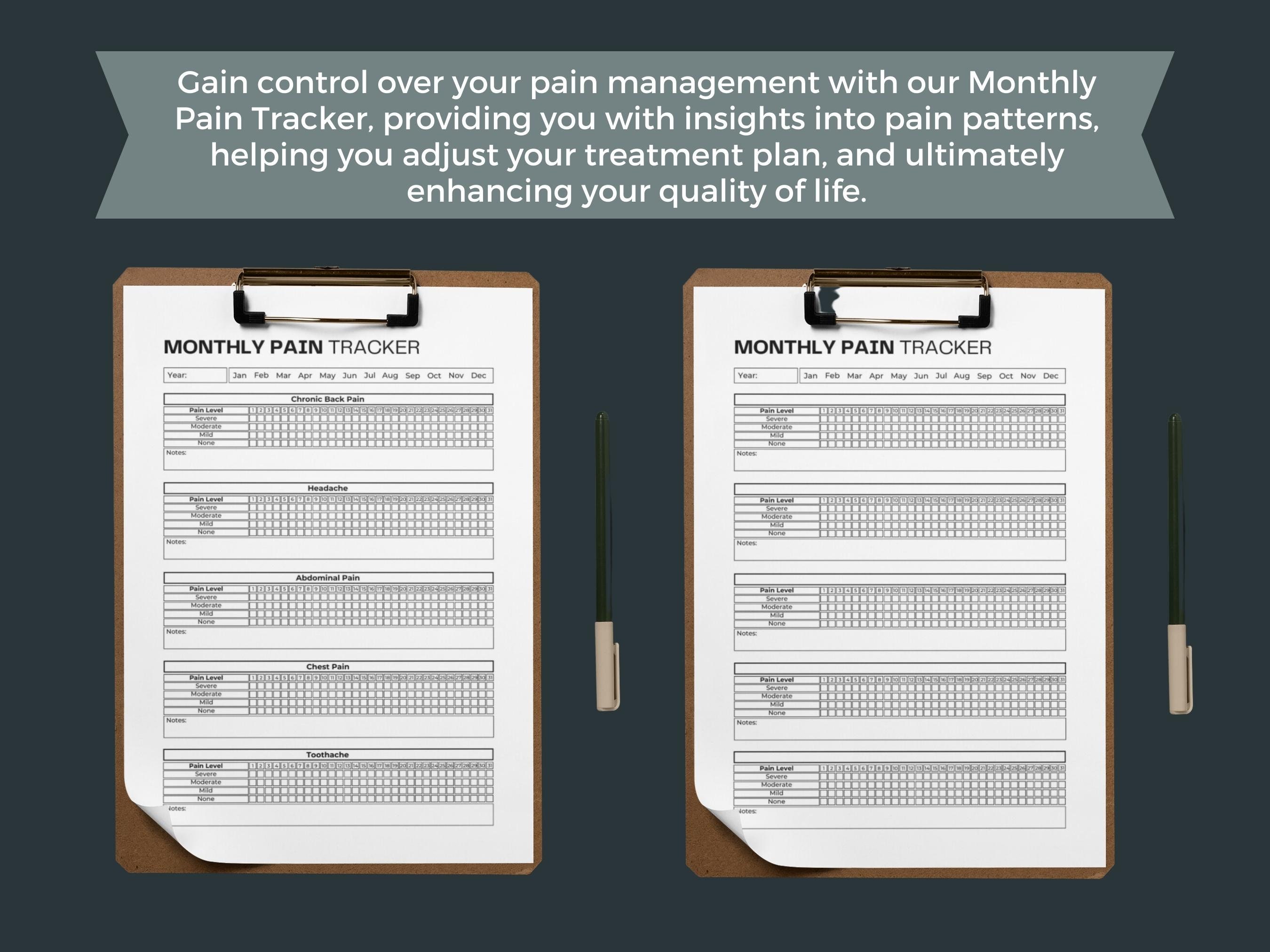 Printable Chronic Illness Tracker Fillable PDF Symptom Tracker Chronic ...