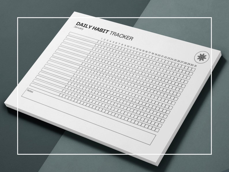 Daily Habit Tracker Daily Routine Planner Monthly Habit Tracker Habit ...