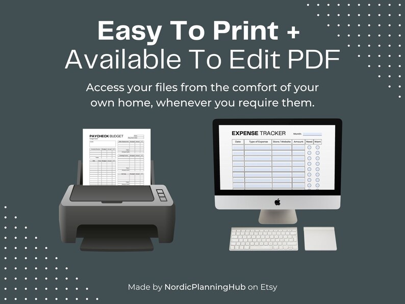 Personal Finance Planner Printable Finance Bundle Fillable PDF Money ...