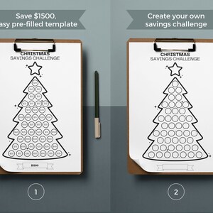 Christmas Savings Challenge Printable: Holiday Funds Tracker (fillable ...