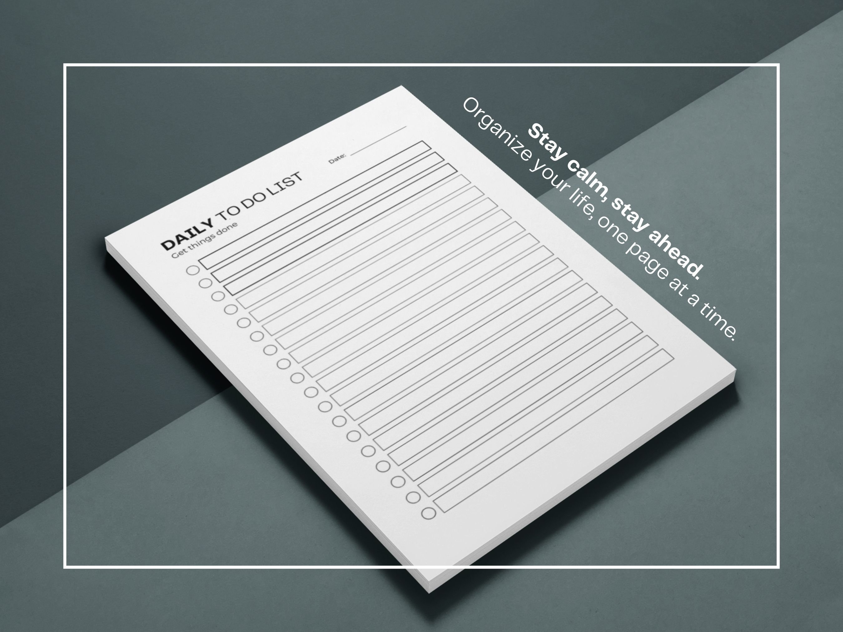 Minimalist Daily to Do List Printable: Fillable PDF, Task Planner - Etsy
