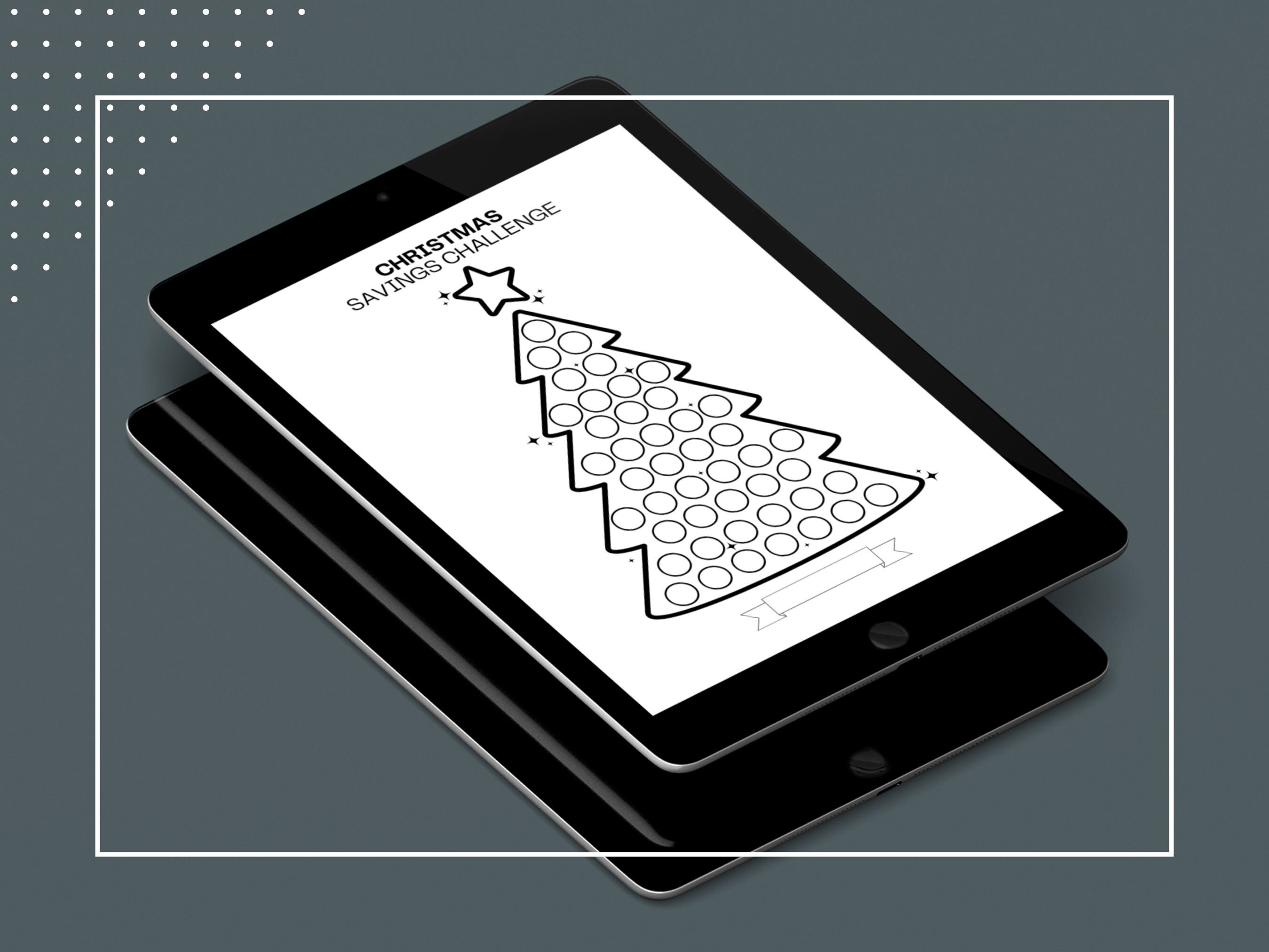 Christmas Savings Challenge Printable: Holiday Funds Tracker (fillable ...