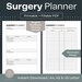 Surgery Planner Printable: Procedure Tracker, Medical Binder (fillable ...
