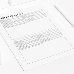 Visitation Log Printable Child Custody Planner Fillable PDF Co ...
