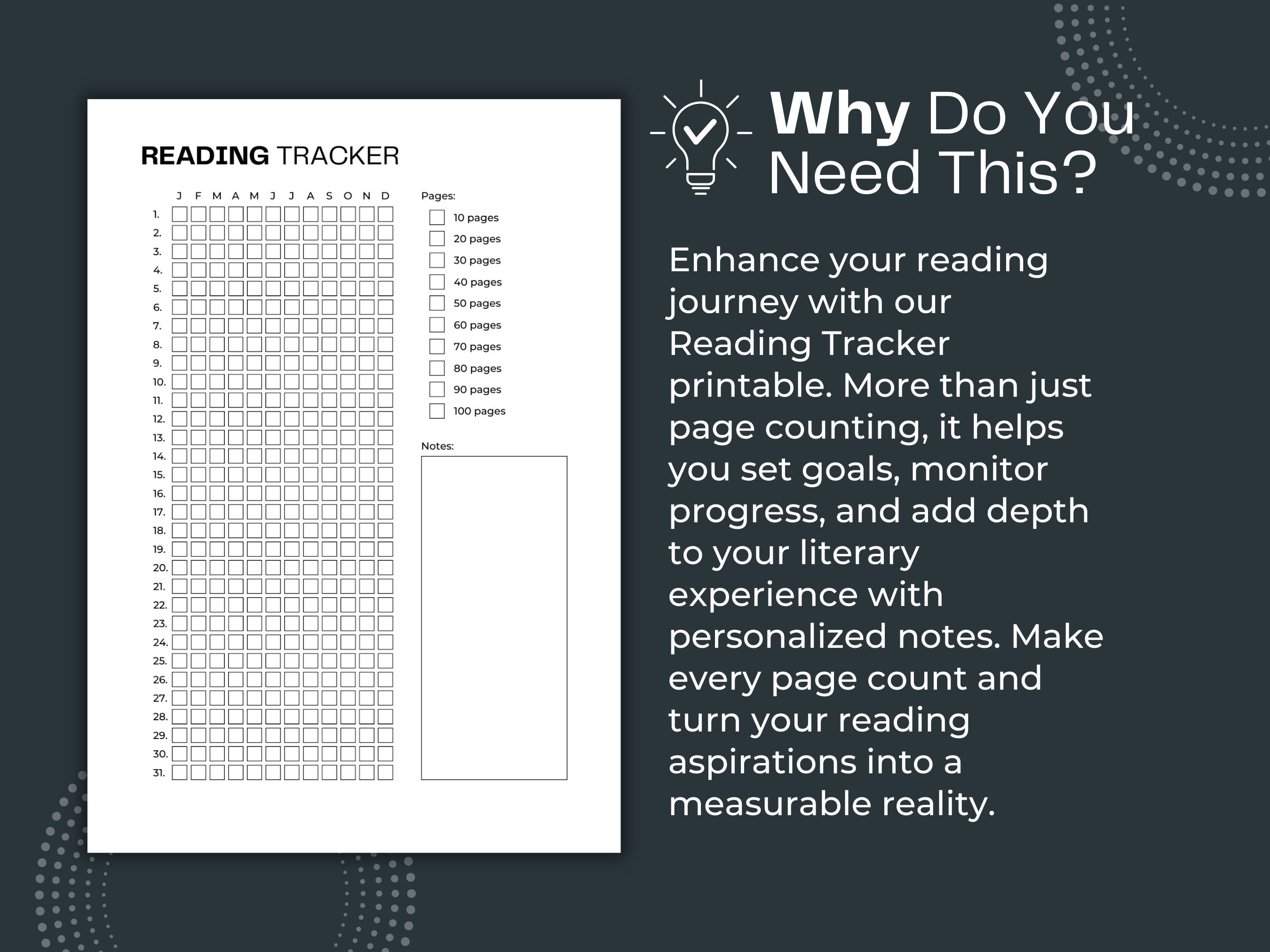 Reading Tracker Printable, Reading Planner Insert, Book Reading Planner ...