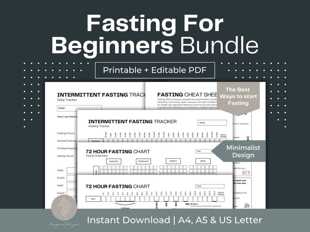 Fasting for Beginners Bundle Intermittent Fasting Guide 72 Hour Fasting ...