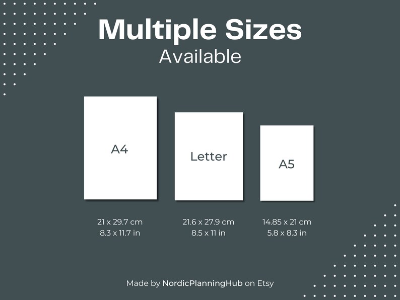 Monthly Goal Planner Printable, Fillable PDF (A4, A5, Letter) - Etsy
