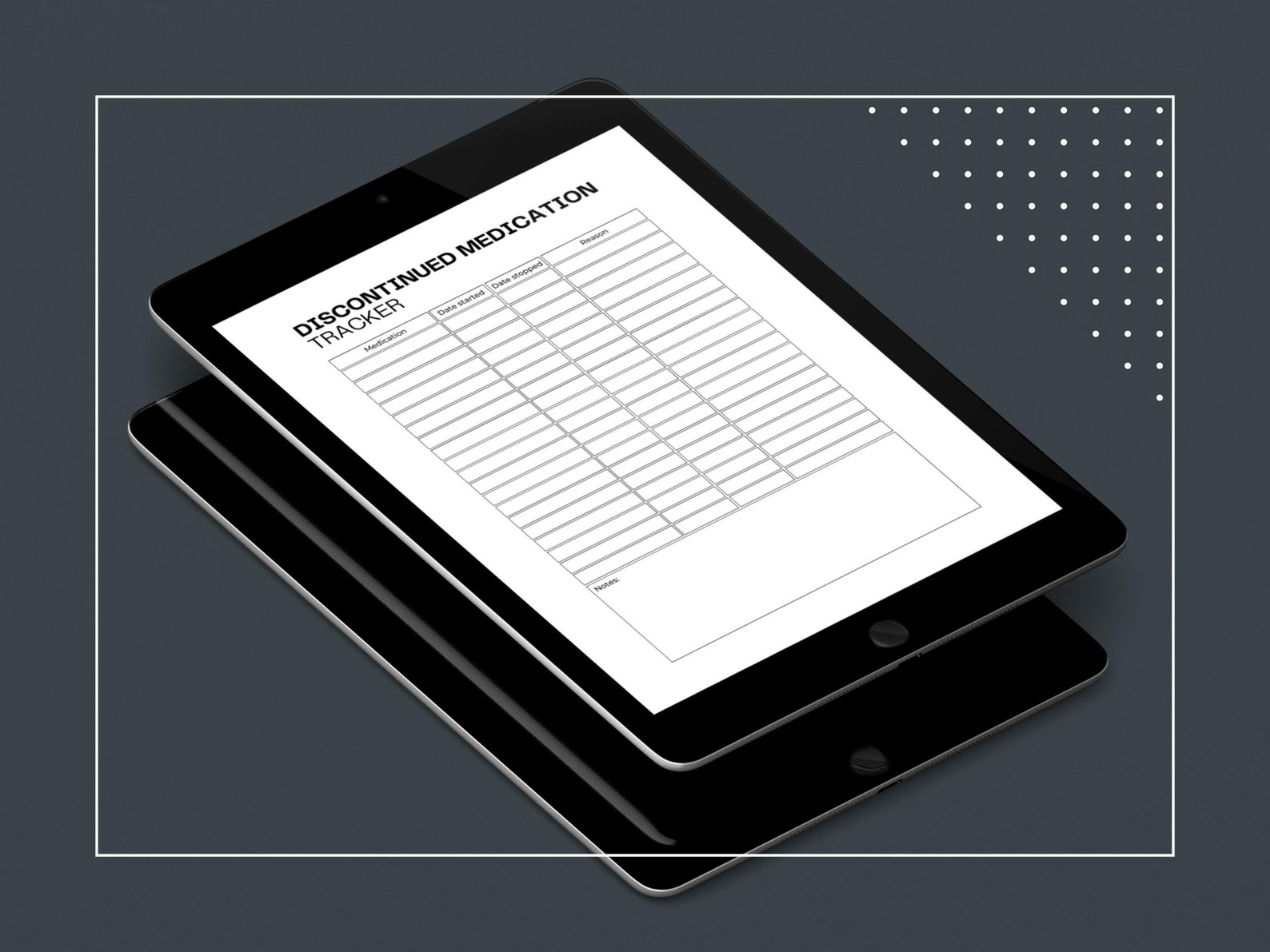 Discontinued Medication Log, Chronic Illness Tracker (fillable PDF) - Etsy