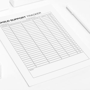 Child Support Payment Tracker Printable (fillable PDF) - Etsy