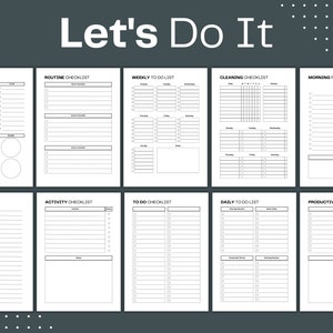 To Do List Bundle Weekly to Do List Daily to Do Checklist Morning ...