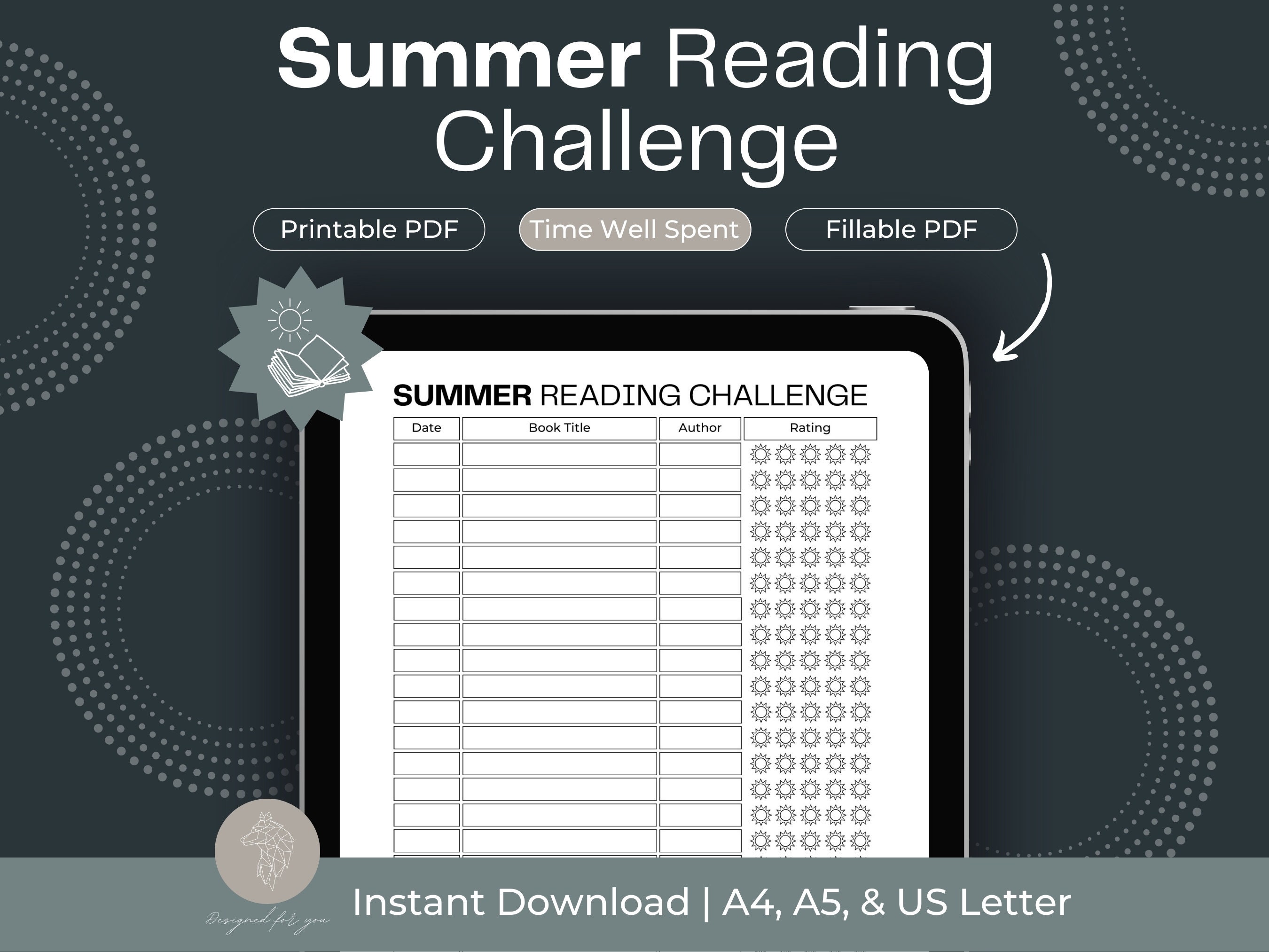 Summer Reading Challenge Tracker, Reading Tracker, Reading Log, Reading ...