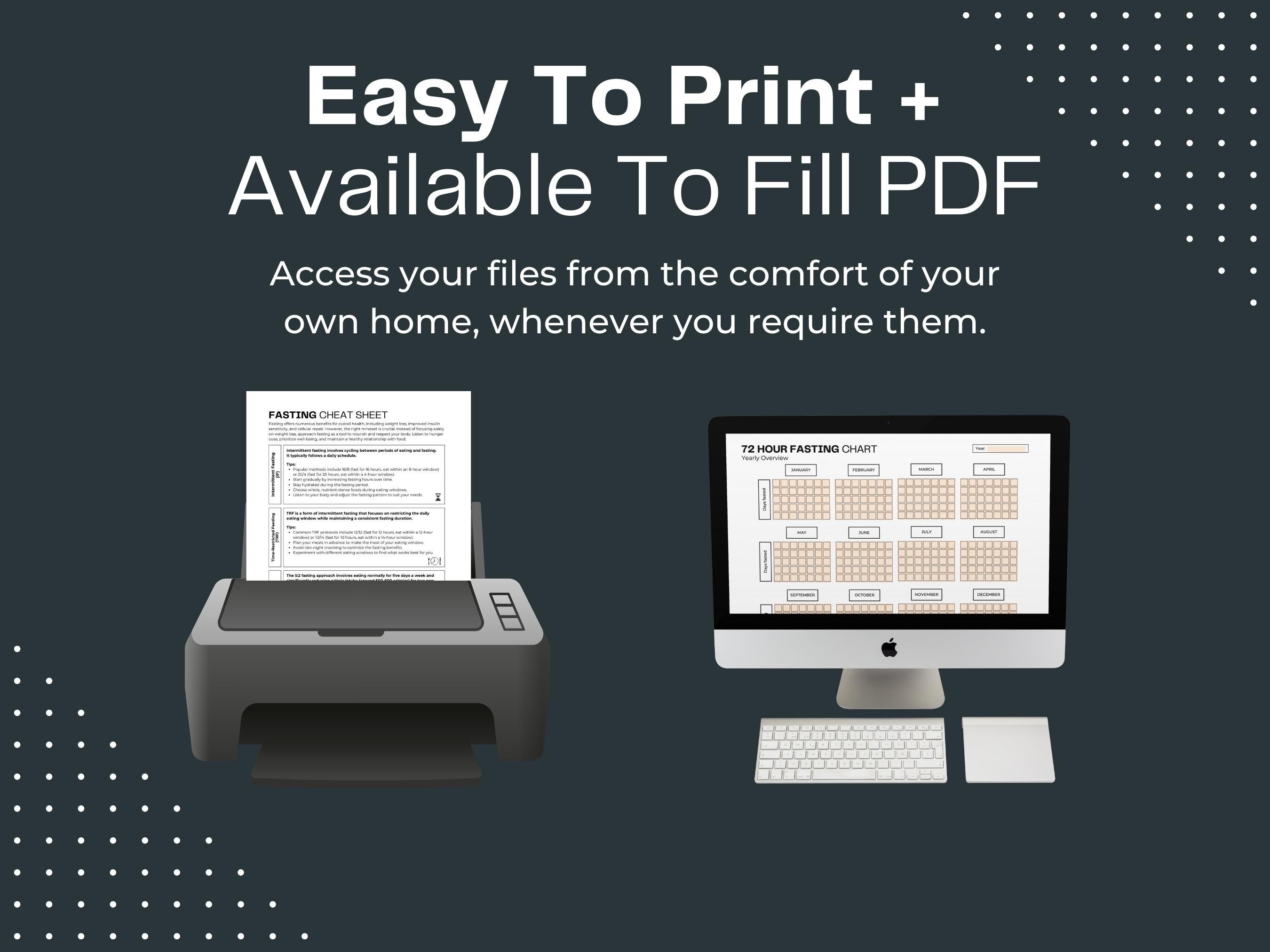 Fasting Planner Printable Fasting for Beginners Planner Fillable PDF ...