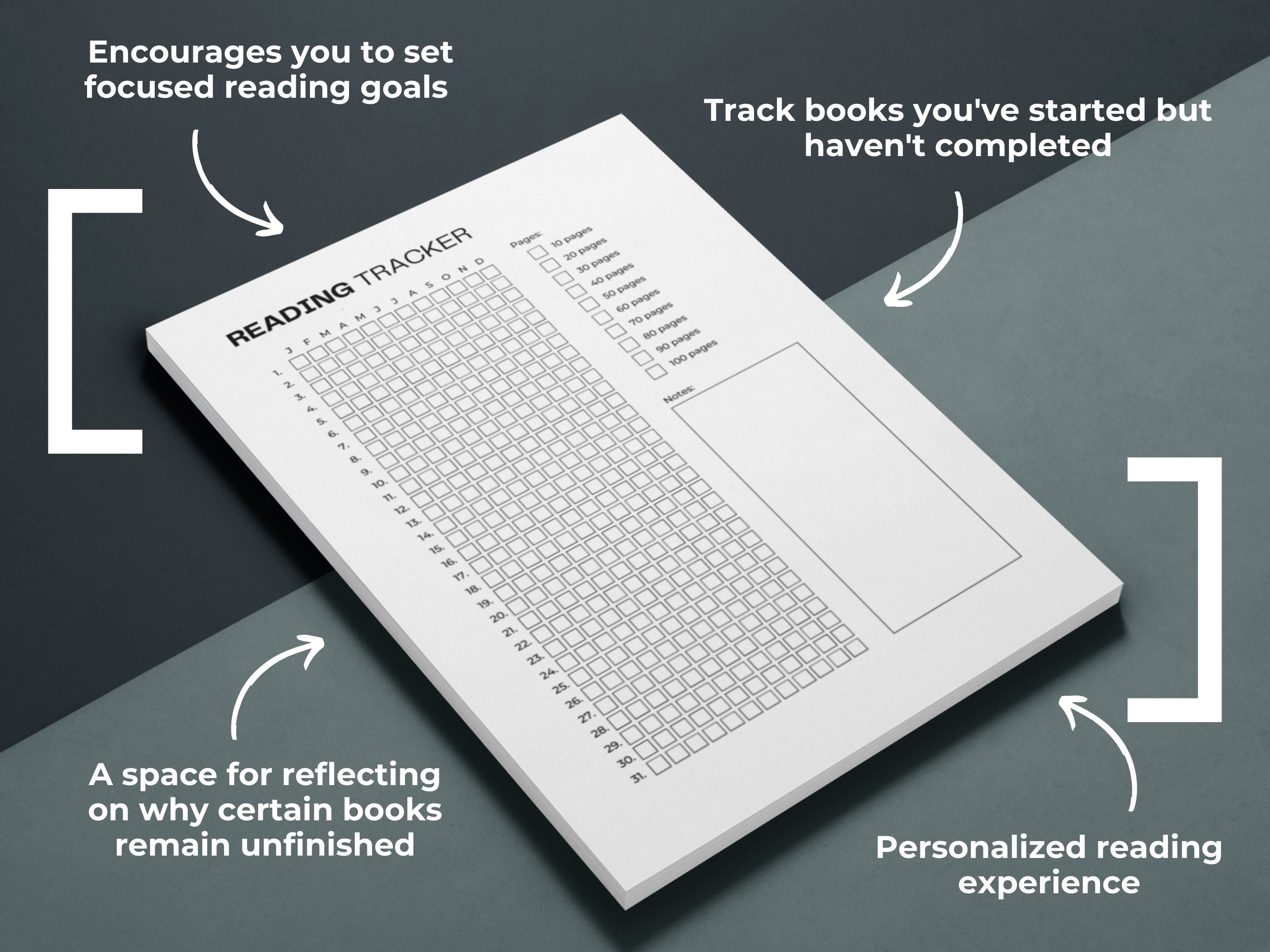 Reading Tracker Printable, Reading Planner Insert, Book Reading Planner ...