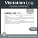 Visitation Log Printable Child Custody Planner Fillable PDF Co ...