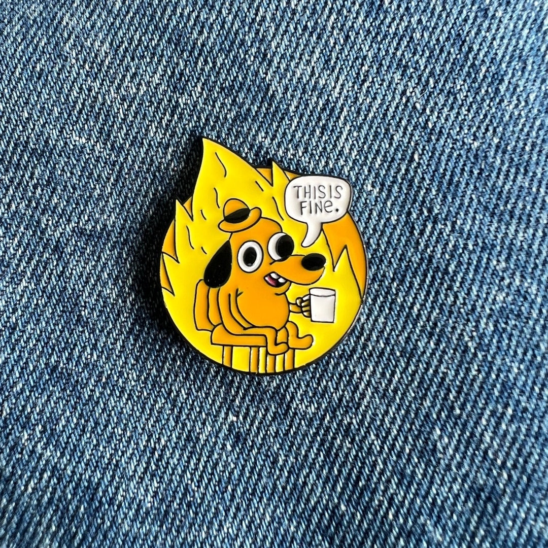 This is Fine Pin Badge - Etsy