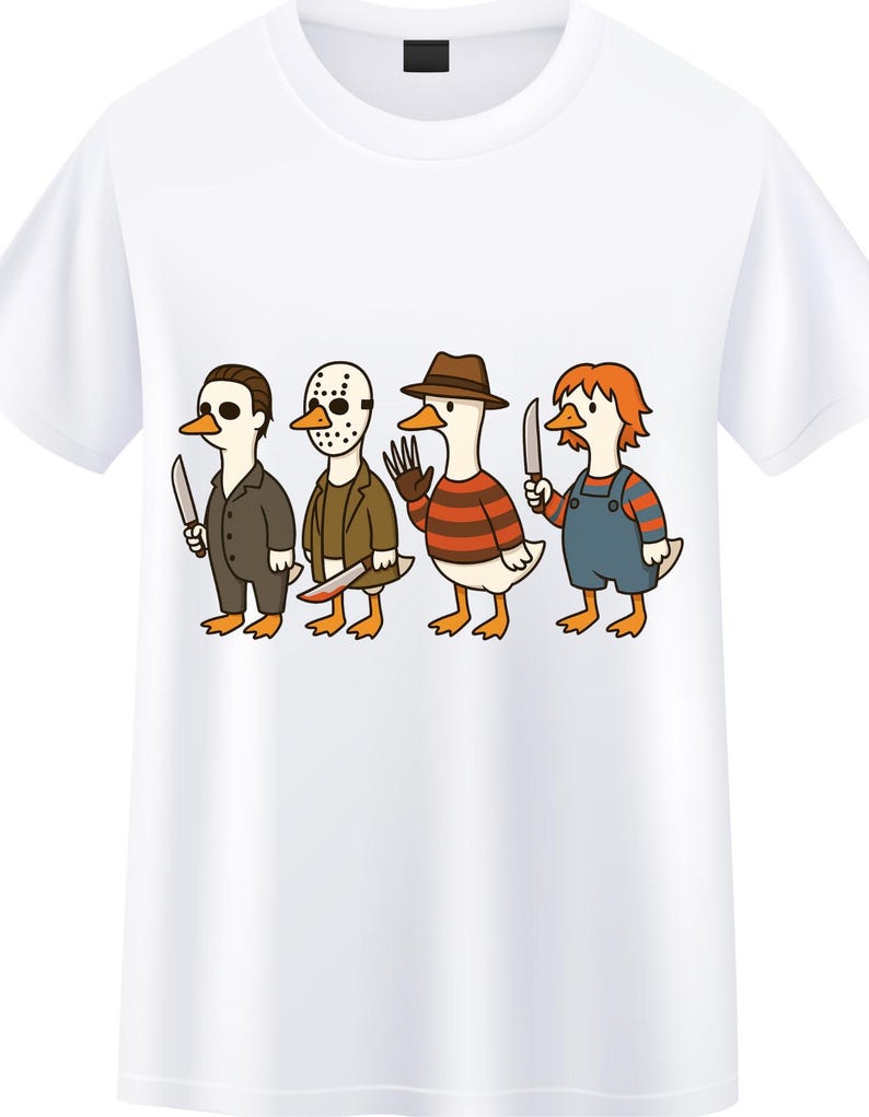 Horror Movie Duck PNG – Funny Killer Goose Clipart, Halloween ...