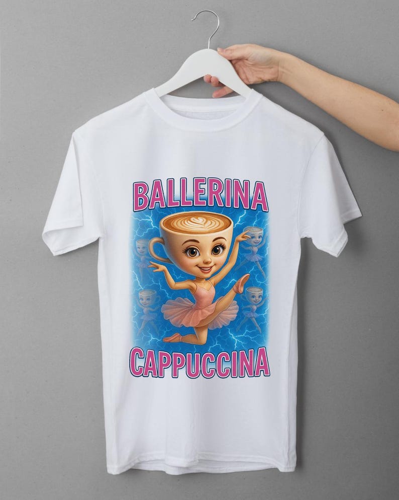 Ballerina Cappuccina PNG, Cute Ballet Coffee Clipart, Ballerina Coffee ...