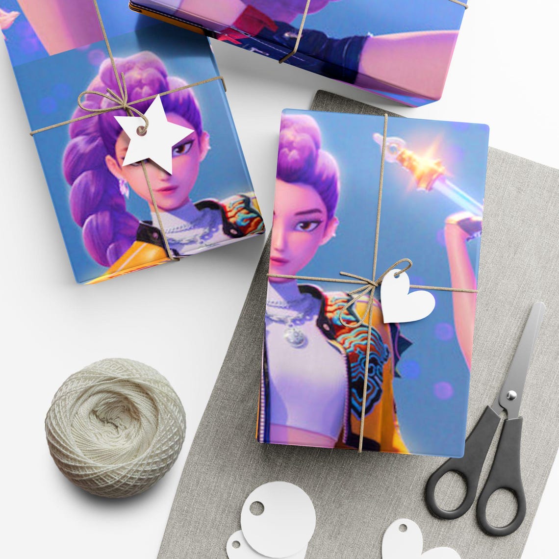 K Pop Demon Hunters. Character Wrapping Paper - Etsy