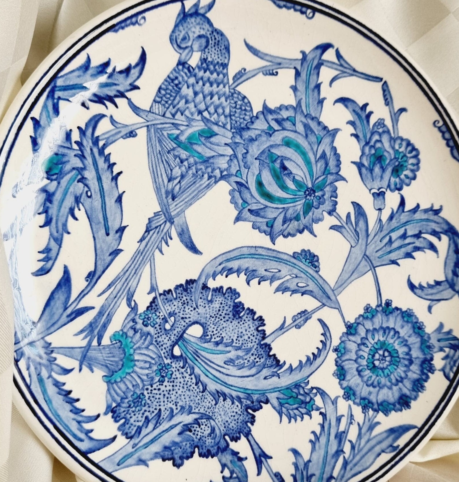 Traditional Decorative Tile Plate,mantel Decor,unique Autumn Decoration ...