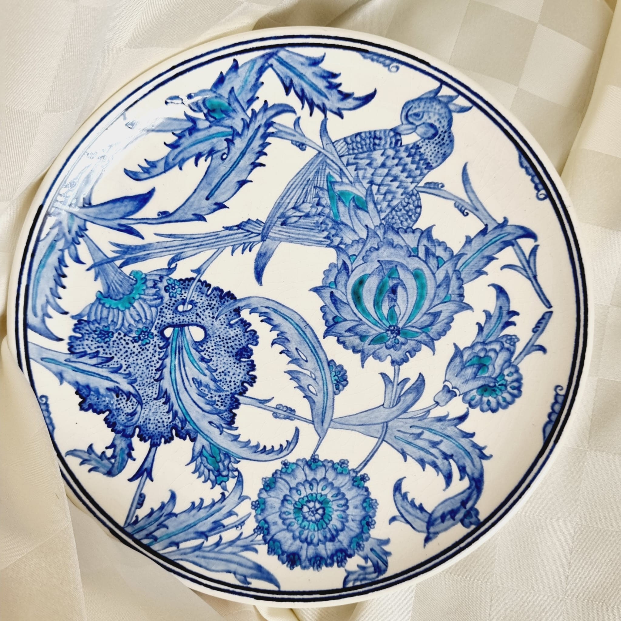 Traditional Decorative Tile Plate,mantel Decor,unique Autumn Decoration ...