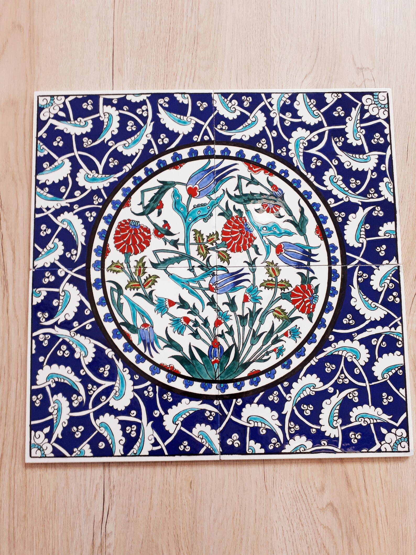 Turkish Iznik Tile Boardtraditional Wall Decoruniquely - Etsy