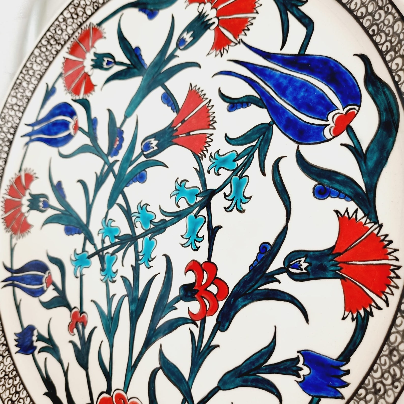 Naturalist Serving Plate,traditional Tile Plate,mantel Decor,unique ...