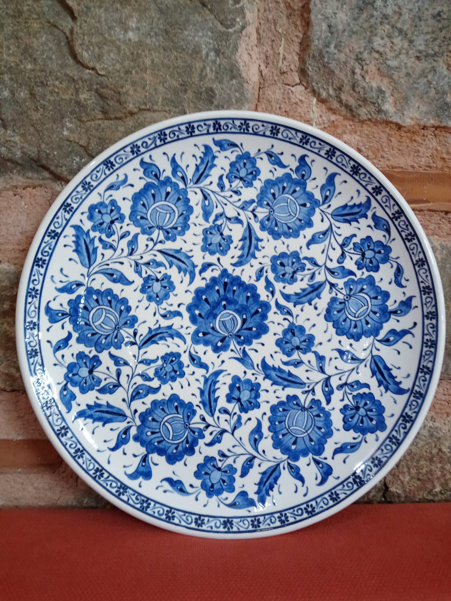 Traditional Decorative Tile Plate,mental Decor,minimalist Iznik Glazed ...